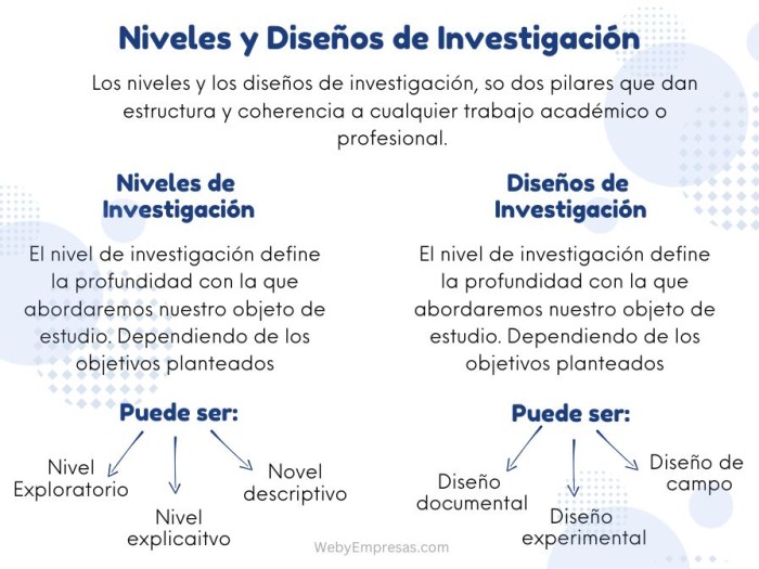 Niveles y Diseños de Investigación: Una Guía Completa - Web y Empresas