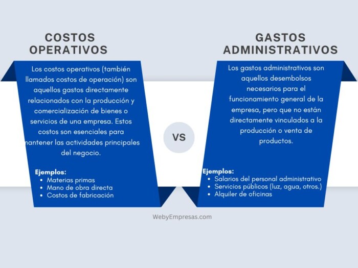 Diferencias Entre Costos Operativos y Gastos Administrativos - Web y ...